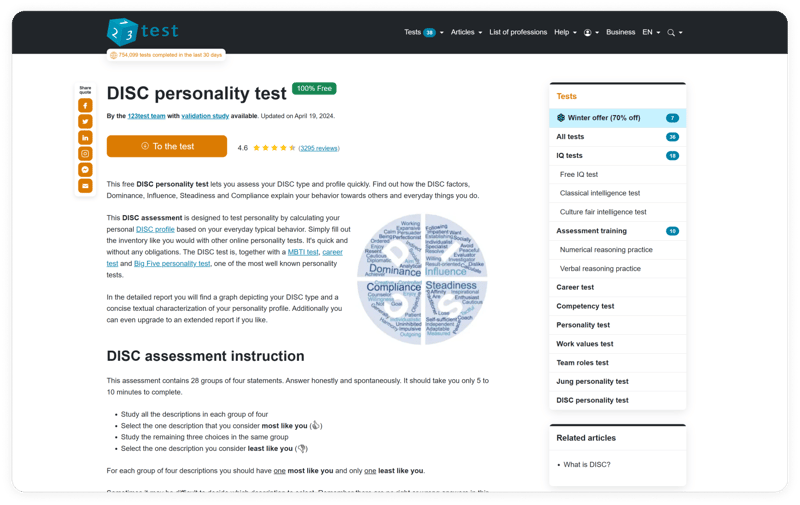 Best DISC Personality Test: 2025 | Crystal
